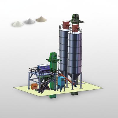 China LEI XIN Brand Automated Dry Powder Mortar Mixing Station Engine Gearbox for Ceramic Tile Adhesive Production Line 1 Year for sale