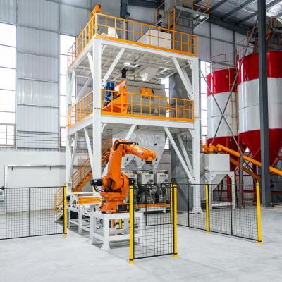 China Turnkey Project Dry Mortar Production Plant Automatic Tile Adhesive Production Line  Dry Mix Powder Mixing Equipment for sale