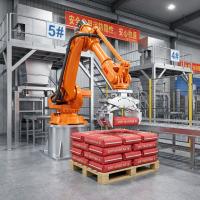 China Full Automatic Tile Adhesive Production Line Turnkey Project Dry Mixed Mortar Manufacturing Plant with Robotic Bag Palletizer for sale