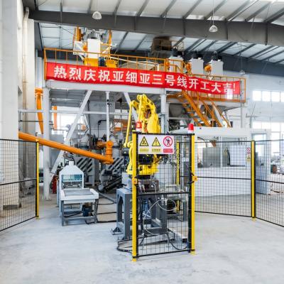 China Full Automatic Tile Adhesive Making Machine Plant Dry Mixed Mortar Production Line with Intelligent Control & Robotic Arm for sale