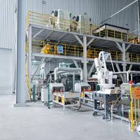 China High Strength Dry Mortar Production Line Automatic Wall Putty Skim Coat Plant with High Precision Weighing & Packing System for sale
