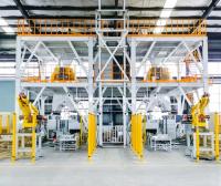 China High Strength Dry Mortar Production Line Automatic Wall Putty Skim Coat Plant with High Precision Weighing & Packing System for sale