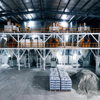 China Specialized Dry Mortar Mixing Plant for Waterproof Mortar & Joint Filler Production Line Automatic Tile Glue Batching Machine for sale