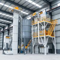 China Tower Type Vertical Dry Mortar Production Line Space Saving Automatic Tile Glue Mixing Plant High Efficiency Mixer Machine for sale