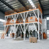 China Turnkey Project Dry Mix Mortar Production Line Automatic Cement Sand Mixing Plant for Ceramic Tile Glue Wall Putty Factory for sale