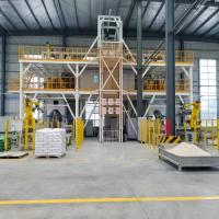 China Intelligent PLC Controlled Dry Mortar Production Line Automatic Wall Putty Skim Coat Batching Plant High Efficiency Mixer for sale