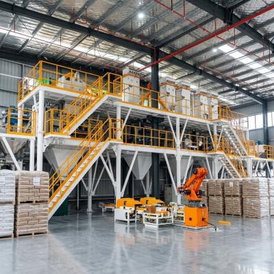 China Fast Installation Automatic Dry Mortar Plant for Quick Project Startup Tile Adhesive Production Line Factory Direct Price for sale