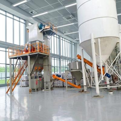 China High Stability Automatic Dry Powder Mortar Mixing Plant with Wear-Resistant Mixer for Industrial Scale Tile Glue Production for sale