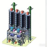 China High Precision Batching Automatic Dry Mortar Plant with Precise Weighing System for High Quality Tile Glue Cement Mortar for sale
