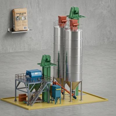 China Robust Design Automatic Dry Mortar Production Line for Tropical & Harsh Environments Construction Materials Factory Sale for sale