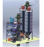 China Professional Automatic Dry Mortar Mixing Set for Construction Contractors Tile Glue & Putty Powder Production Line Price for sale