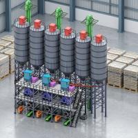 China 10t/h Ceramic Tile Adhesive Production Line, Joint Sealant Production Line, Dry Powder Mortar Factory for sale
