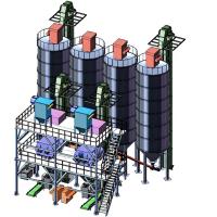 China 10t/h Ceramic Tile Adhesive Production Line, Joint Sealant Production Line, Dry Powder Mortar Factory for sale