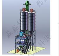 China Fully Automatic Dry Powder Mortar Production Line for Tile Adhesive Wall Putty Skim Coat Making Plant with PLC Factory Price for sale