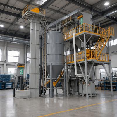 China Automated Dry Powder Mortar Production Line, Ceramic Tile Adhesive Production Line, Dry Mortar Factory for sale