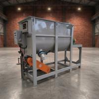 China High-precision 1/2/3 Ton Horizontal Carbon Steel Ribbon Mixer Automatic Energy Saving Packaging Machine for Dry Mortar Putty for sale