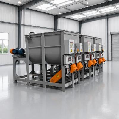 China Small Dry Powder Mortar Production Line, Tile Adhesive Production Equipment, Dry Mortar Machine for sale