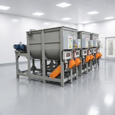 China LEIXIN 3-5 TPH Dry Powder Mortar Production Line for Ceramic Tile Adhesive 27KW 380V 1500kg Capacity Simple Easy Operate Design for sale