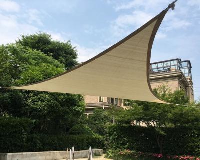 China Pool Porch Small Rectangle Triangle Uv Sun Shade Sail 180gsm for sale