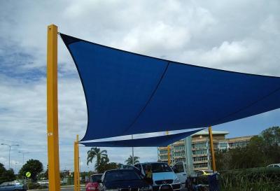 China Blue 10 X 14 10 X 12 180 Gsm Sun Shade Sail For Beach Pergola Privacy for sale