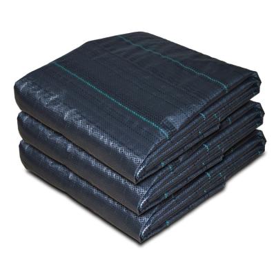 China 90GSM Heavy Duty Weed Matting Ground Cover Under Deck Grass Weed Killer Mat for sale