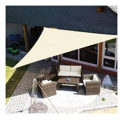 China 320 gsm Outdoor Triangle Shade Sail Canopy Cover For Deck Garden Patio for sale