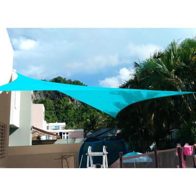 China 180gsm Uv Protective Hdpe Shade Sail Triangle 5mx5mx5m 3mx3mx3m for sale