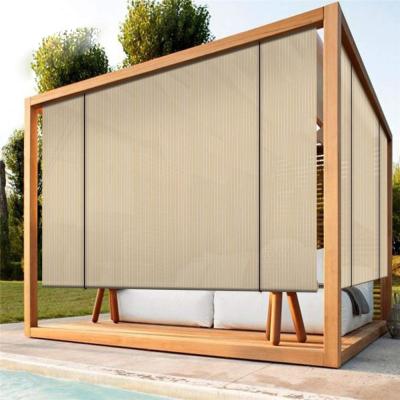China Fabric Roll Up Shades Cloth Outdoor Blinds Curtains For Porch Deck 6ft X 6ft for sale