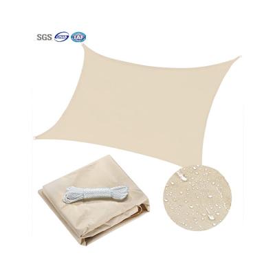 China Triangle Sun Shade Sail PU Coated Waterproof for sale