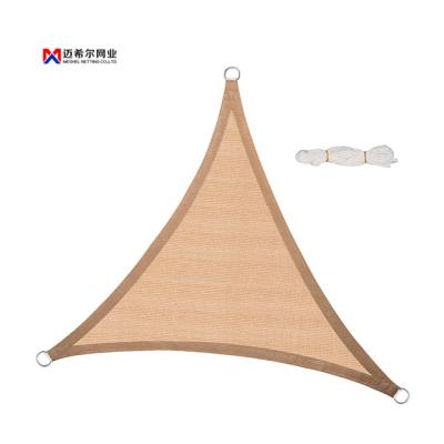 China Outdoor Courtyard Uv Garden Awnings Retractable Shade Sails 3.6*3.6*3.6m for sale