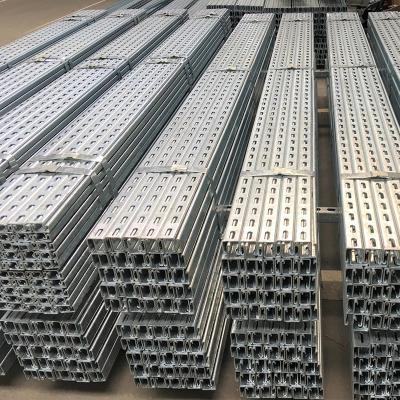 China Stainless Steel C Channel Galvanized Strut Metal U Channel Fix Exterior Wall And P V Solar Panel for sale