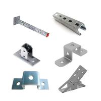 China Hot Dip Galvanized Photovoltaic Seismic Bracket Unistrut Fittings Zinc Aluminum Magnesium Solar Bracket for sale