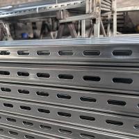 China Solar Mounting Metal Slotted Channel Steel Channel Strut For Cable Tray Support & HVAC Systems for sale