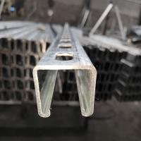 China Durable Powder Coated Metal Strut Channel For Building Construction Slotted Unistrut Channel for sale