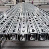 China Durable Powder Coated Metal Strut Channel For Building Construction Slotted Unistrut Channel for sale