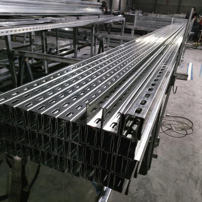 China 3m 6m Hot Dipped Galvanized Unistrut Slotted Metal Channel ISO9001 for sale