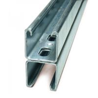 China Q235B Slotted Metal Framing Strut Channel 41×62mm With Slotted Holes Inward Lips for sale
