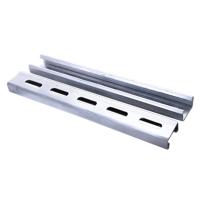 China Perforated Slotted Strut Channel Hot Dip Galvanized C Channel Steel Q235B / Q355B for sale