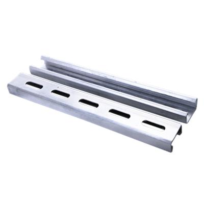 China Perforated Slotted Strut Channel Hot Dip Galvanized C Channel Steel Q235B / Q355B for sale
