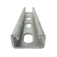 China Perforated Slotted Strut Channel Hot Dip Galvanized C Channel Steel Q235B / Q355B for sale
