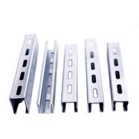 China Galvanized Steel Slotted Strut Channel 41×41mm 41 X 21 Slotted Channel for Photovoltaic Electrical for sale
