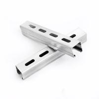 China Q355B  Carbon Steel Slotted Strut Channel 41x21 Unistrut With Inward Lips for sale