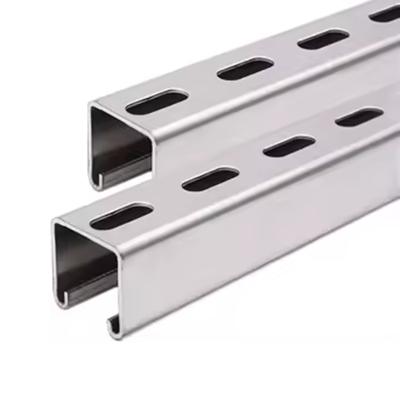 China Heavy Duty Slotted Channel High Strength Structural Q355B Half Slot Channel Strut for sale