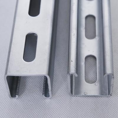 China Solid Back Slotted Channel 41x41 Unistrut For Seismic Bracing 12GA 14GA Wall Thickness for sale