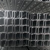 China Zinc Coated Steel 41x41 Unistrut Channel  For HVAC & Cable Tray Support for sale
