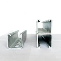China Heavy Duty BTB Back To Back Unistrut Galvanized Steel C Channel For Solar Mounting System for sale