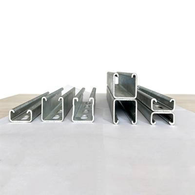 China Heavy Duty BTB Back To Back Unistrut Galvanized Steel C Channel For Solar Mounting System for sale