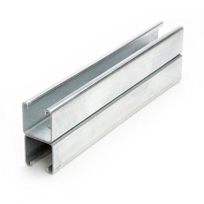 China BTB Double Strut Channel HDG/GI Finish In Stock Unistrut Back To Back 41×21mm 41×41mm for sale