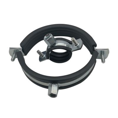 China Heavy Duty Unistrut Pipe Clamp Galvanized Steel Strut Channel Pipe Clamp Fittings For Pipeline Support for sale
