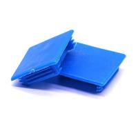 China Custom Size Red Plastic Strut End Caps 41x82mm For Galvanized Slotted Unistrut Strut Channel for sale